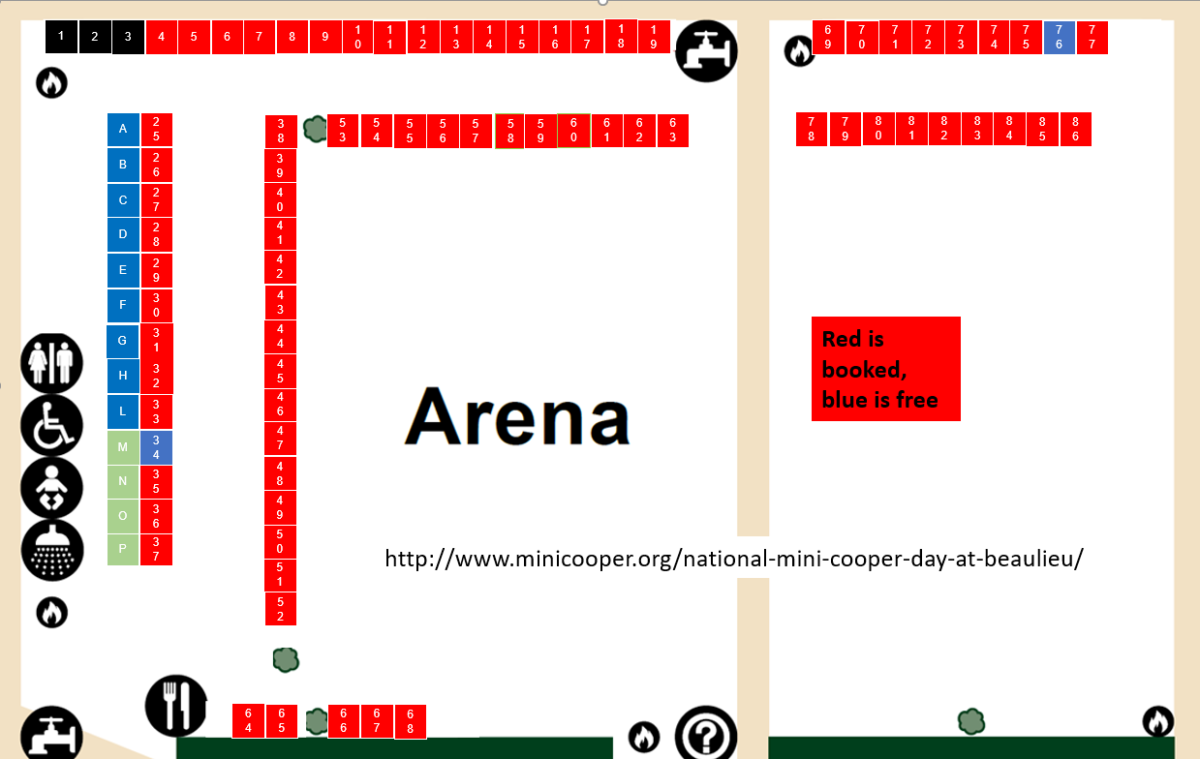 tradestands – Mini Cooper Register